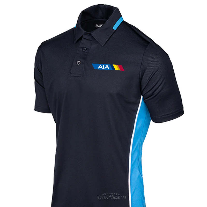 AIA Logo Softball Men’s Navy Umpire Shirts – Purchase Officials Supplies