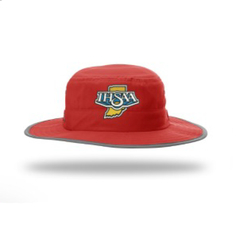 IHSAA Logo Red Track Bucket Hat – Purchase Officials Supplies