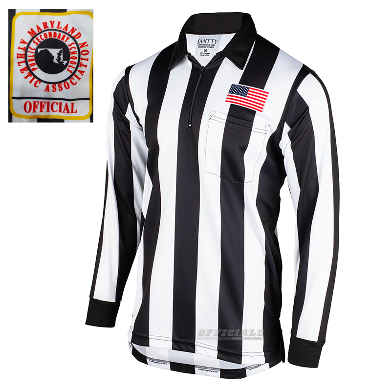 Maryland MPSSAA Logo Long Sleeve Football Shirt – Purchase Officials ...