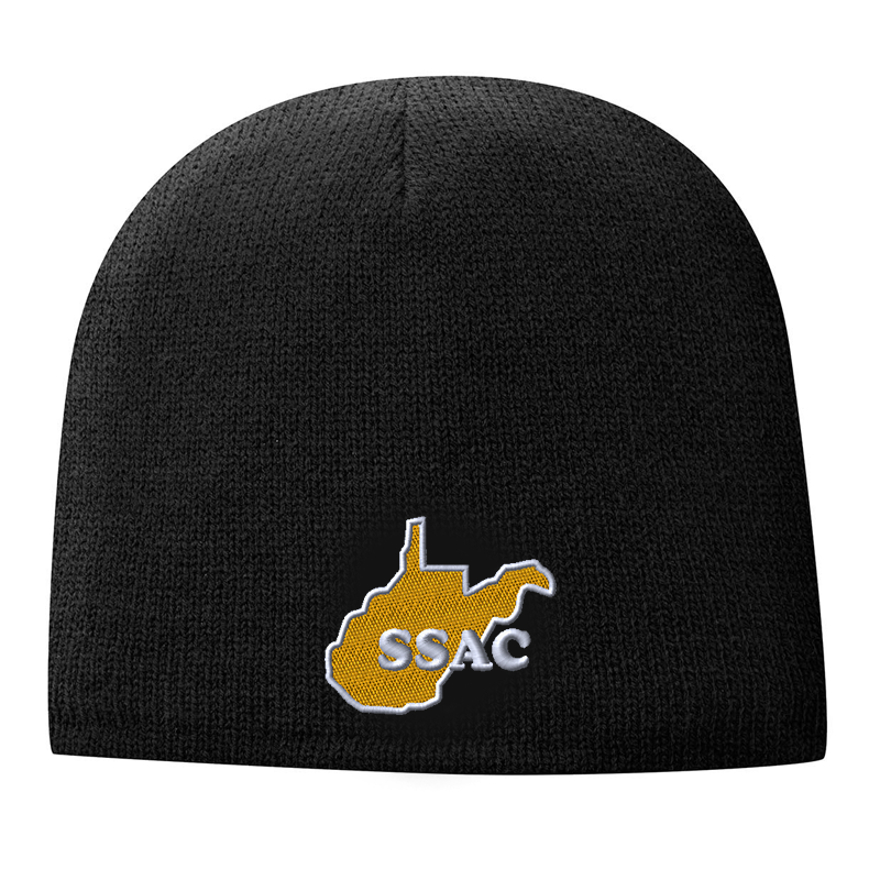 WVSSAC Logo Black Fleece Lined Beanie Cap – Purchase Officials Supplies