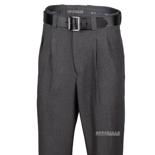 Smitty Charcoal Grey Pleated Expander Waistband Umpire Pants – Purchase ...